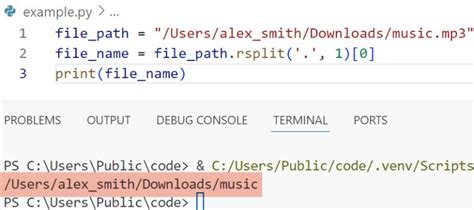 How To Get File Name Without Extension In Python