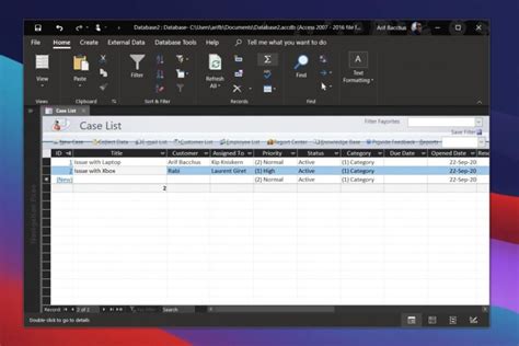 Cómo utilizar Microsoft Access para crear una base de datos de servicio al cliente para su