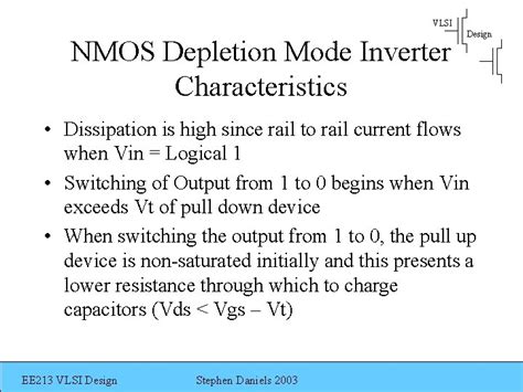 VLSI Design Inverter Basic Requirement For Producing A