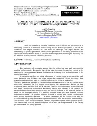 A Condition Monitoring System PDF