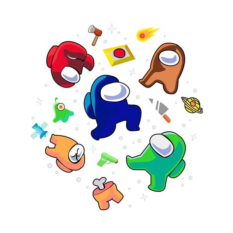 Among Us Space Logo Png Svg Ai Vector Free Download