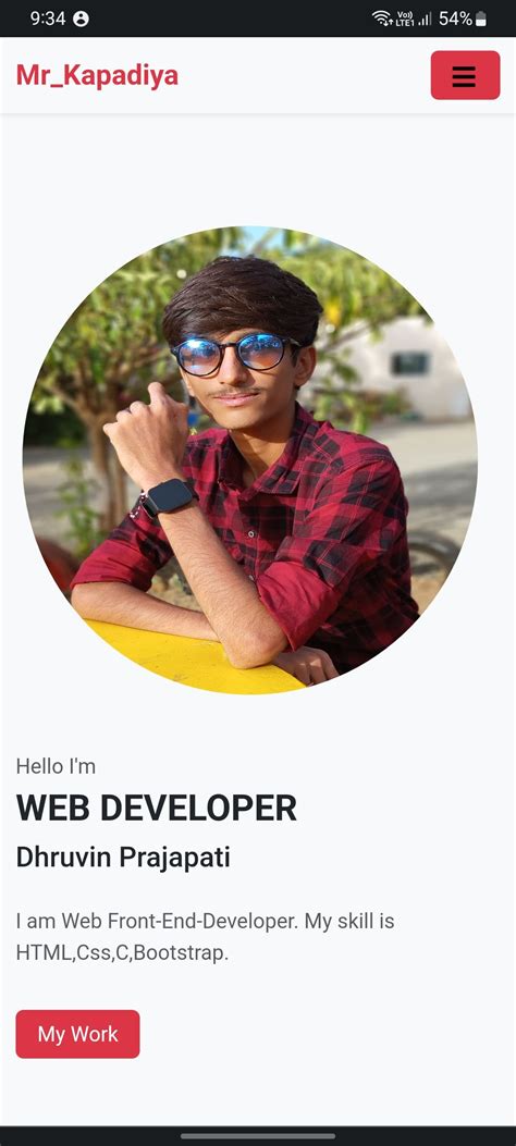 Dhruvin Kapadiya On Linkedin Check My Responsive Website Using Html