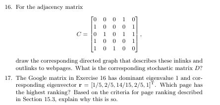 Solved For The Adjacency Chegg Com