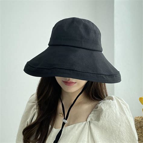 챙넓은 린넨 끈 와이어 봄 여름 여성 버킷햇 햇빛차단 벙거지 모자