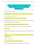 NFHS CONCUSSION IN SPORTS QUESTIONS AND ANSWERS GRADED A NFHS CONCUSSION IN SPORTS Stuvia US