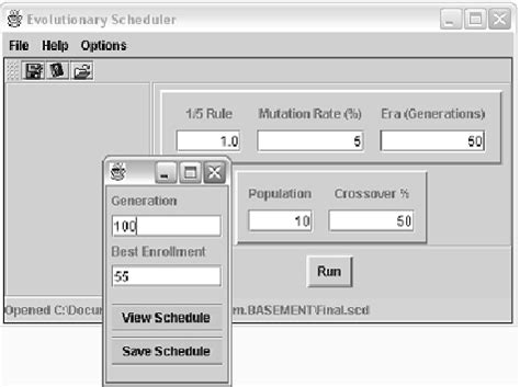 View Of The GUI Interface For The ES Optimizer This GUI Can Be Used To Download Scientific