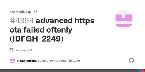 advanced ota failed oftenly idfgh 2249 · issue 4394