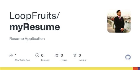 GitHub LoopFruits MyResume Resume Application
