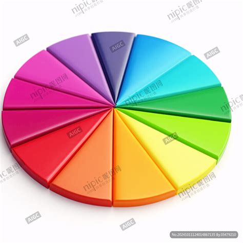 Ai创作图彩色饼式大转盘 色盘 圆形扇面图 扇形统计 手机圆形圈彩色图 流行色调色盘 简约圆形图 圆形图形图表 分色图 圆形素材 圆轮素材