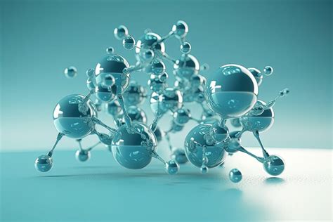 Premium Ai Image Science Background With Molecule Or Atom Abstract Structure For Science Or