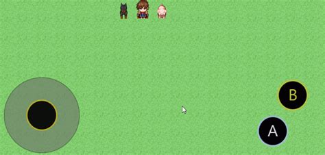 mobile controls joystick dpad and custom buttons [mv mz] rpg maker