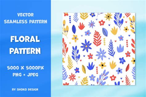 Floral Vector Seamless Pattern