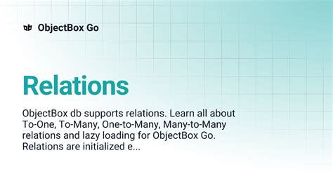 relations objectbox go