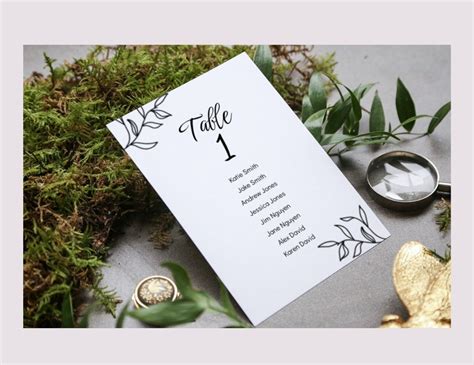 Wedding Table Assignment Seating Chart Template Digital Google Slides Etsy