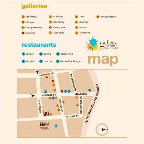 San Jose Del Cabo Art Walk Map San Jose Del Cabo Art Walk Map