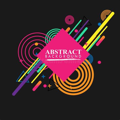 Abstract Geometric Background Colorful Imagemodern Style Abstraction With Composition Made Of