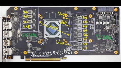 Asus Rog Strix Radeon Rx 6750 Xt Vrm Mosfet No Vs 6950xt 6900xt And 6600xt三套amd Radeon Pcb方案