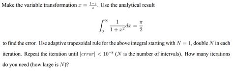make the variable transformation x 17 use the