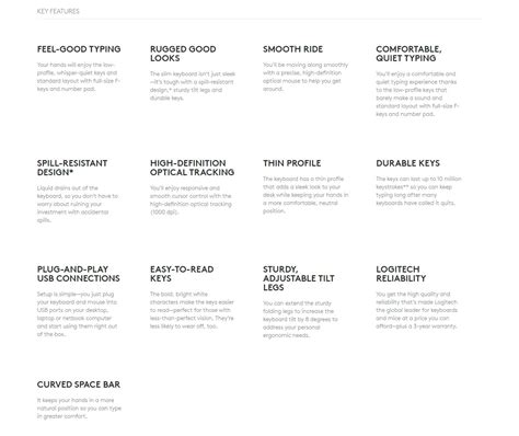 Logitech MK Desktop Wired Keyboard Mouse Combo Bailin Tech Solutions