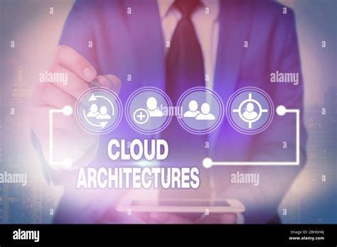 Handwriting Text Writing Cloud Architectures Conceptual Photo Various