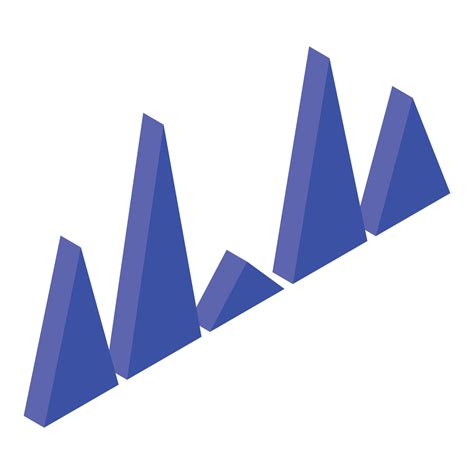 Statistic Graph Icon Isometric Style 15849038 Vector Art At Vecteezy