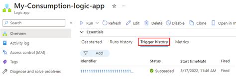 Check Workflow Status View Run History And Set Up Alerts Azure