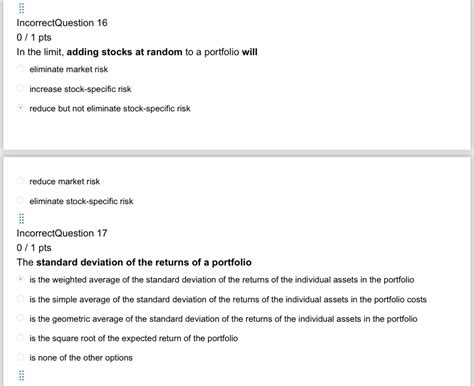 solved incorrectquestion 1601ptsin the limit ﻿adding stocks