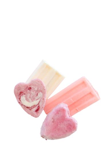 Variety Of Frozen Popsicles Popsicles Pink Treats Ice Milk Fresh