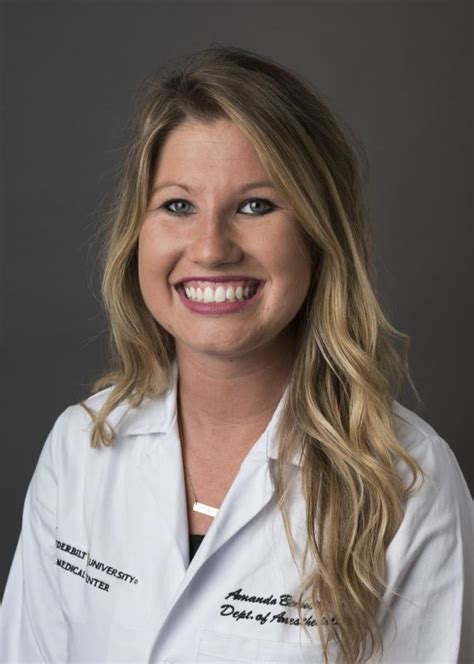 Amanda Bennett Md Department Of Anesthesiology