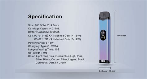 Hell Vape Eir Pod Kit 800mah Carbon Fiber
