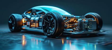 Premium Photo D Graphics Rendering Showing A Fully Developed Electric Vehicle Prototype