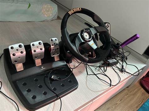 Logitech G27 Steering Wheel Video Gaming Gaming Accessories Controllers On Carousell