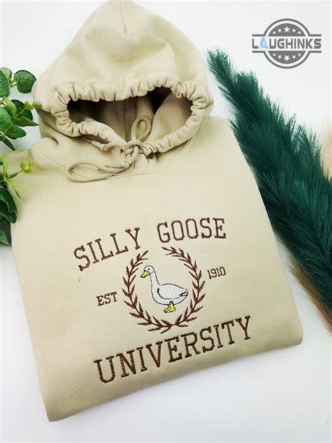 Silly Goose Embroidered Sweatshirt Tshirt Hoodie Personalized