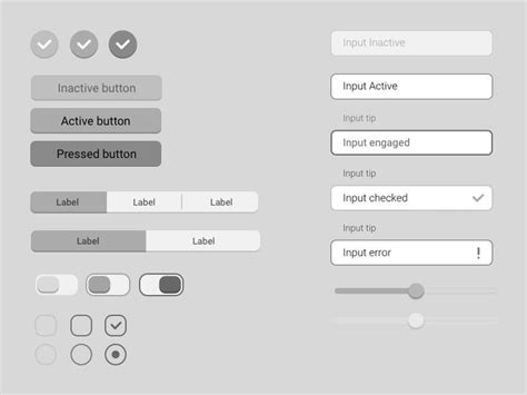 Ui Button Design Elements