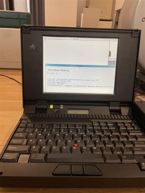 ibm rs 6000 n40 running aix 3 2 5 and ibm risc based thinkpad 860 r