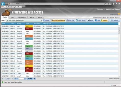Kiwi Syslog Server Review Rated For Syslog Software