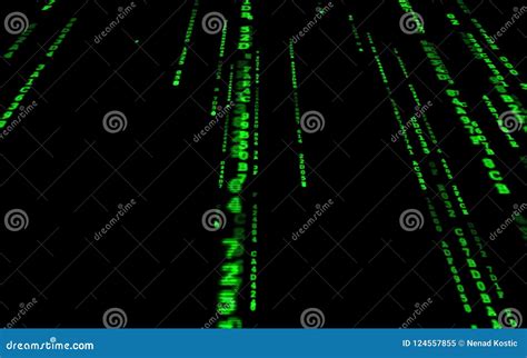 Computer Code Falling Matrix Style Stock Video Video Of Design Chain 124557855