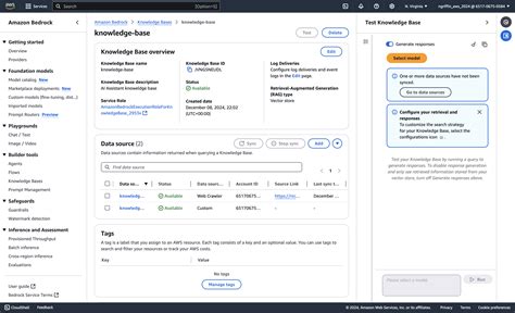 Trying Out Bedrock Knowledge Bases Nicholas Griffin