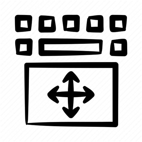 trackpad touchpad arrows scroll drag interactive icon download