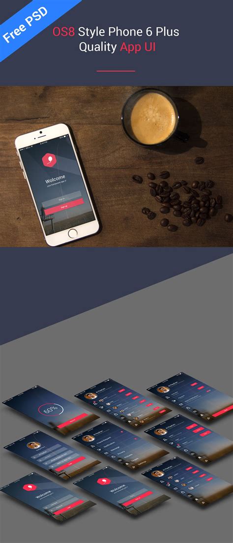 Latest Free Mobile App Ui Psd Designs Css Author