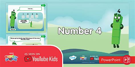 Numberblocks Number 4 Powerpoint Math And Counting