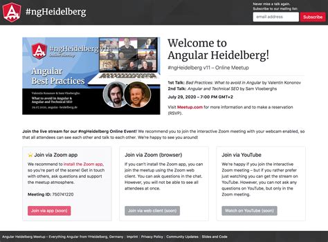 Angular Heidelberg Meetup → Everything Angular From ♡heidelberg