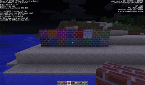 bricks mod adds 16 more colors of bricks minecraft mods mapping