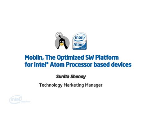 pdf for intel ®atom processor based devices moblin the · moblin