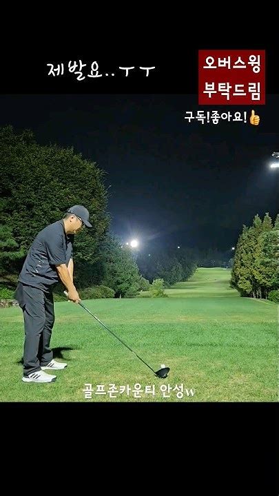 오버스윙 부탁드립니다 제발요 오버스윙 골프 필드라운딩 드라이버스윙 야간골프 노캐디 골프존카운티안성w 골프