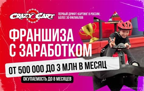 Франшиза Crazy Cart - сеть дрифт-картингов: цены, отзывы и условия в ...