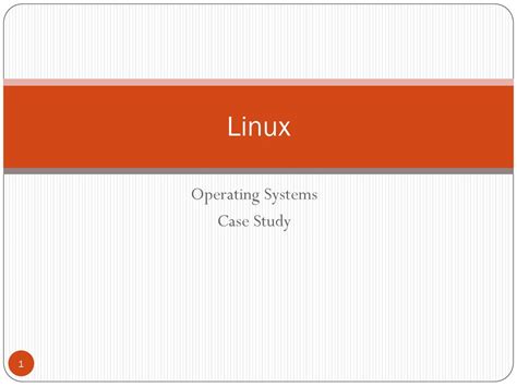 Operating Systems Case Study - ppt download