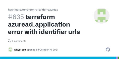 Terraform Azuread Application Error With Identifier Urls · Issue 635 · Hashicorp Terraform