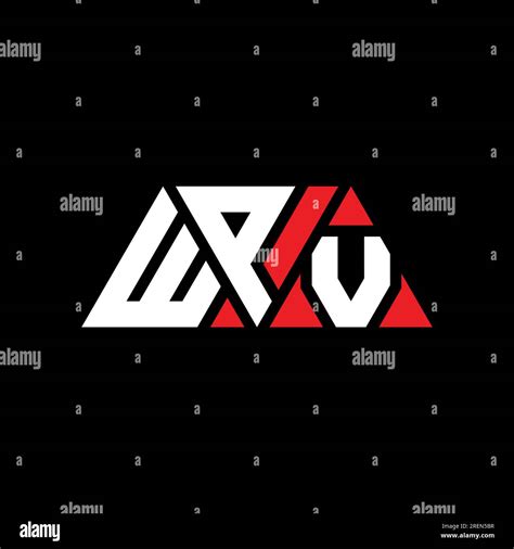 WPV Triangle Letter Logo Design With Triangle Shape WPV Triangle Logo Design Monogram WPV