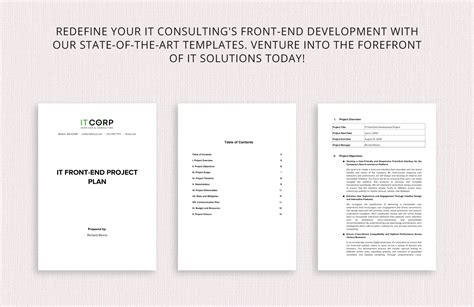 IT Front End Project Plan Template In Word PDF Google Docs Download Template Net
